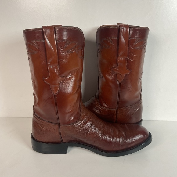 Lucchese | Shoes | Vintage Lucchese Handmade Smooth Ostrich Roper Boots ...